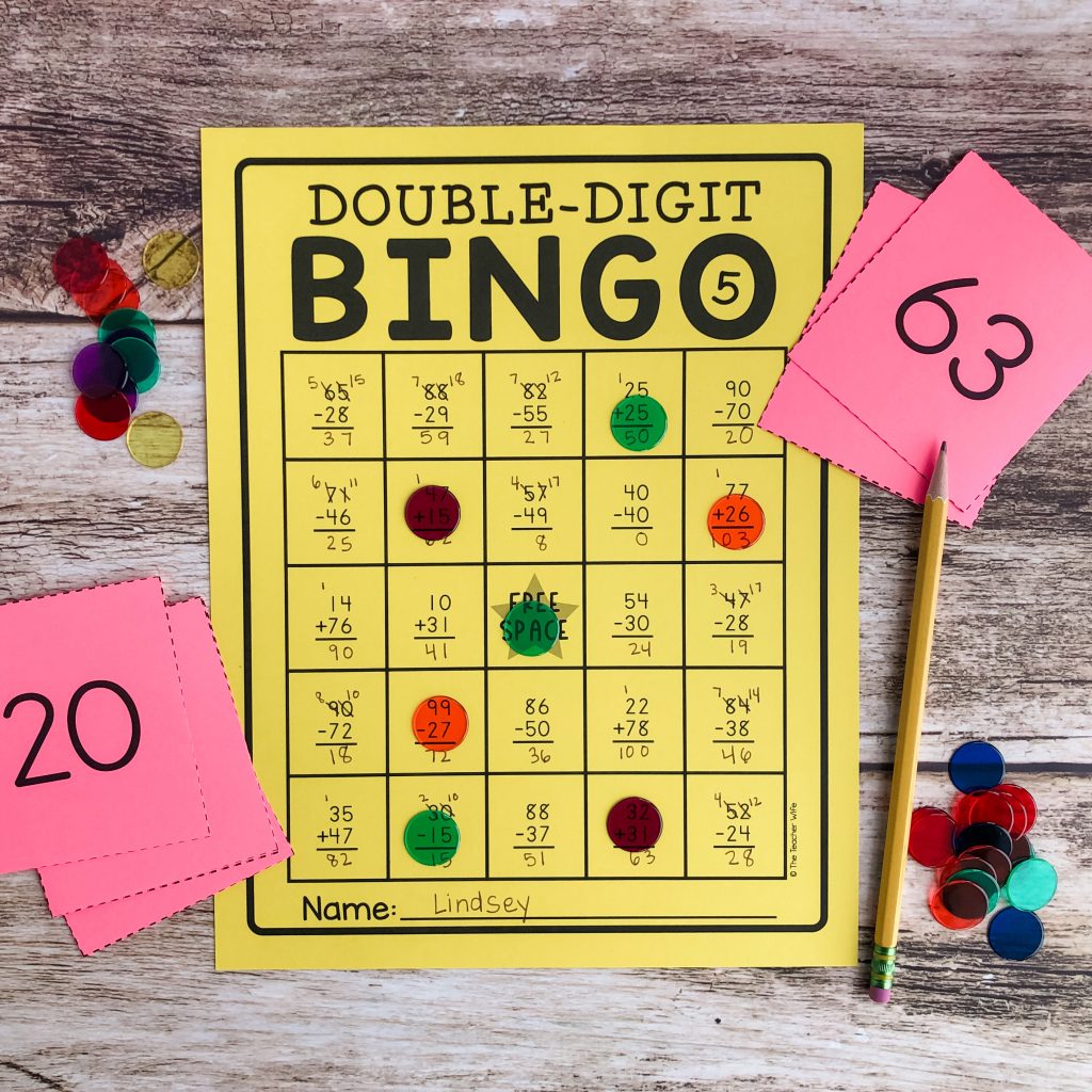 Two Digit Addition Subtraction With Regrouping The Teacher Wife