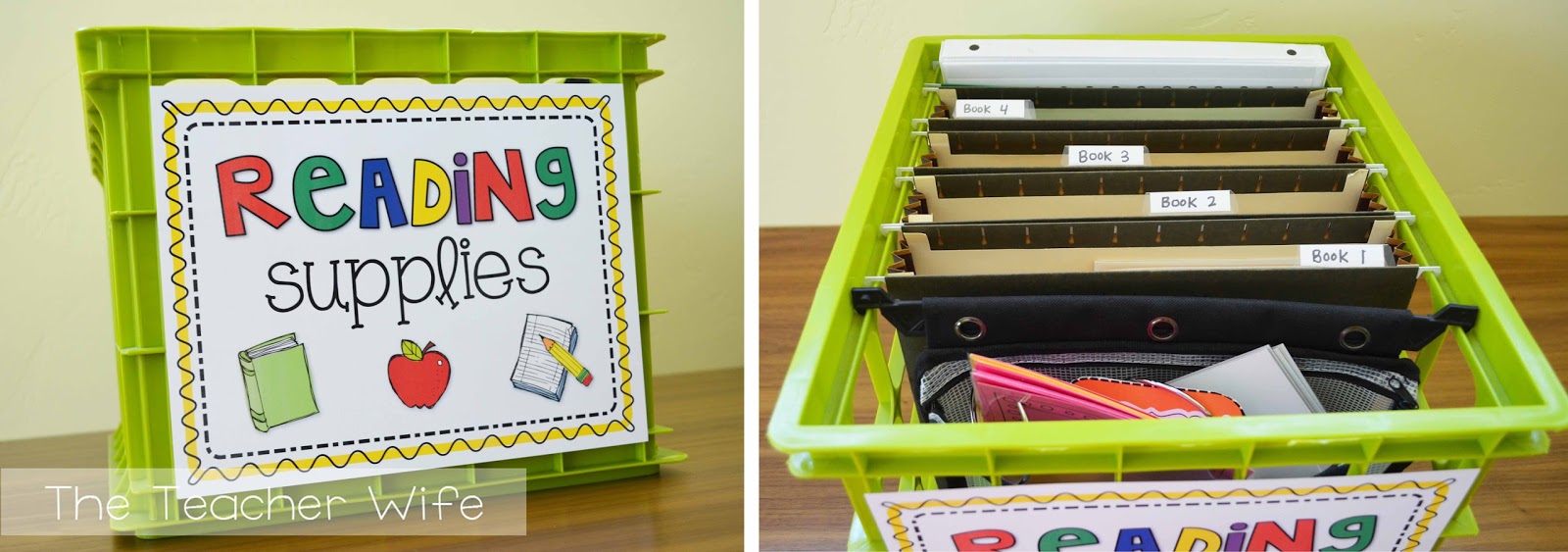 Organize Your Reading Supplies! - The Teacher Wife