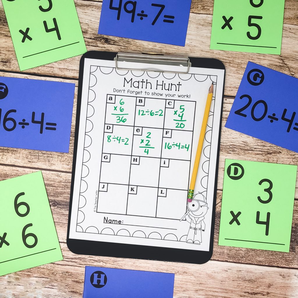 Multiplication and Division Math Packet - The Teacher Wife