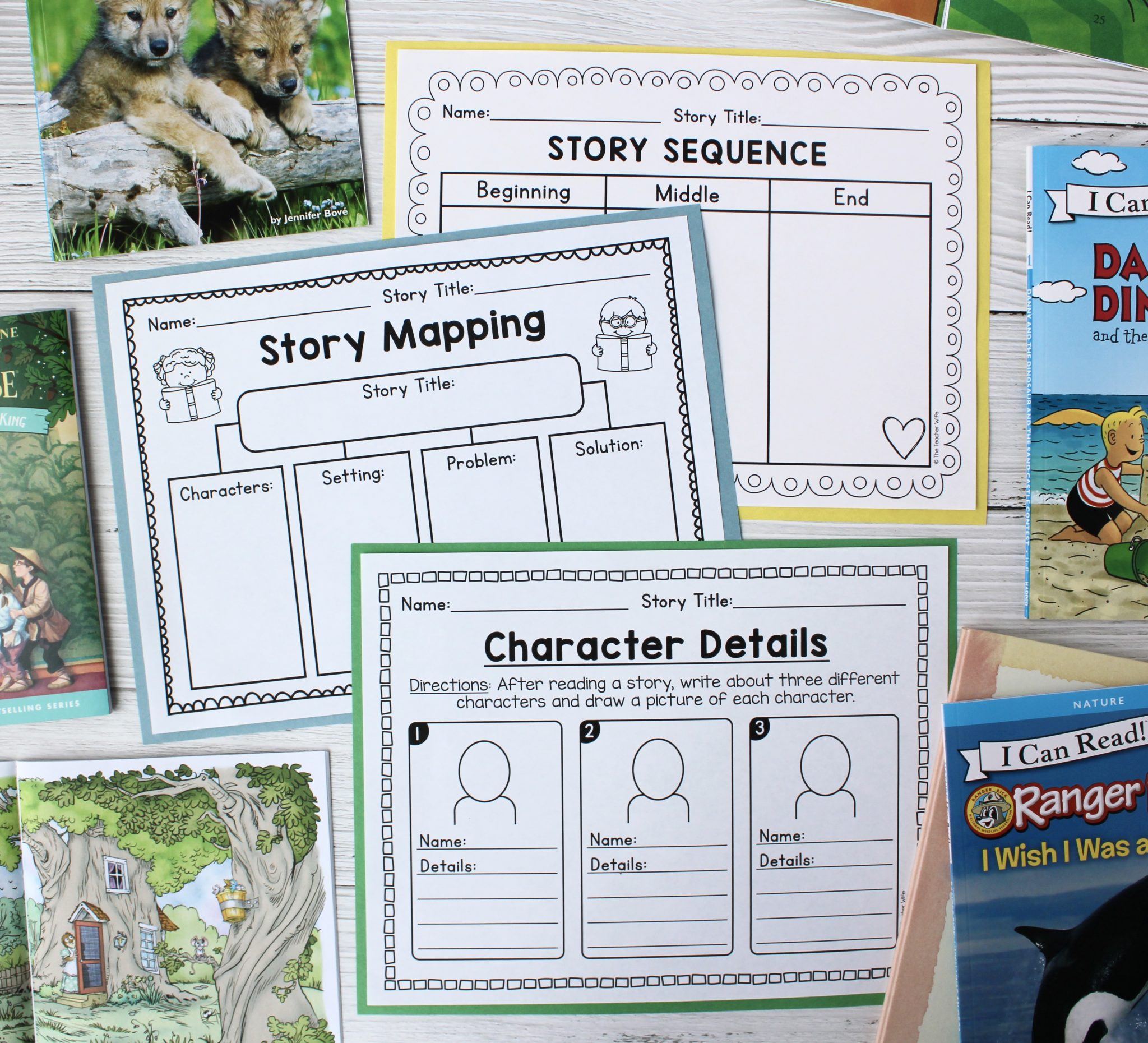 90+ Reading Comprehension Worksheets & Graphic Organizers for Any Book
