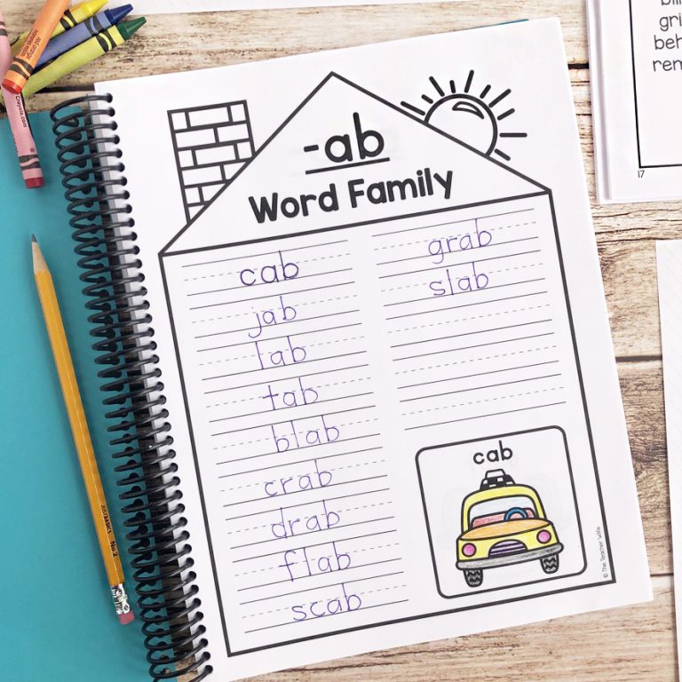 First Grade Word Families - The Teacher Wife