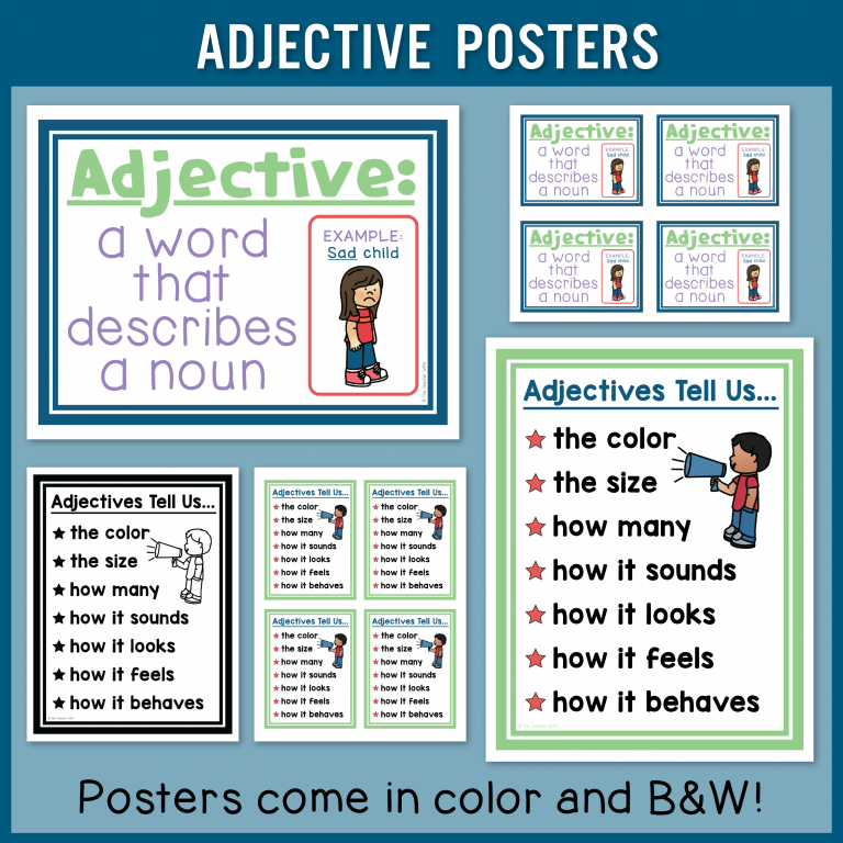 Awesome Adjectives Packet - The Teacher Wife