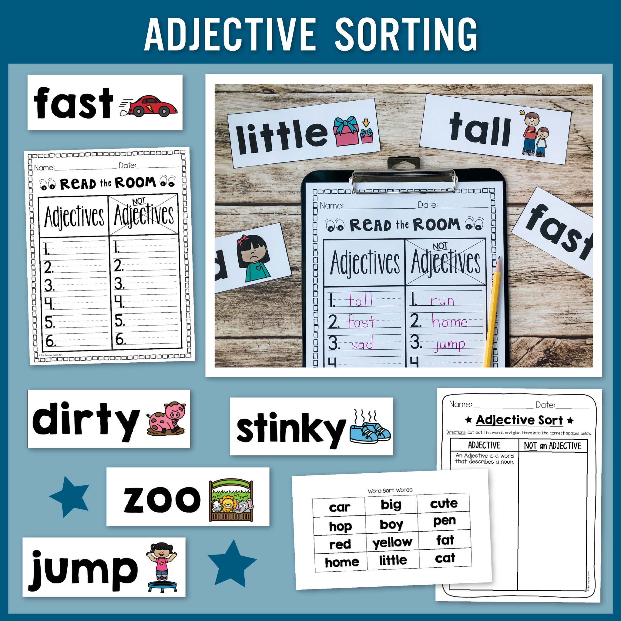 Awesome Adjectives Packet - The Teacher Wife