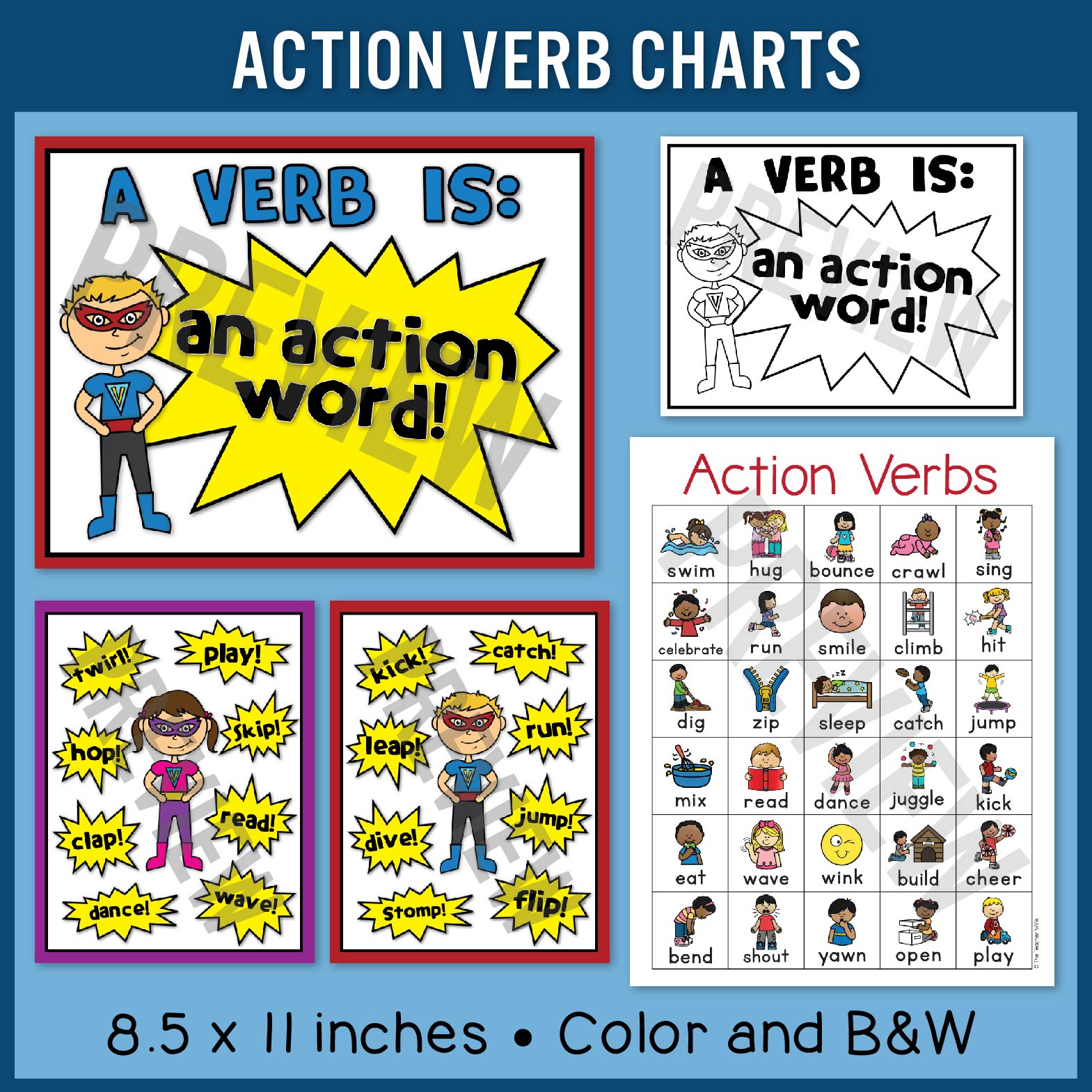 Teaching Action Verbs - The Teacher Wife