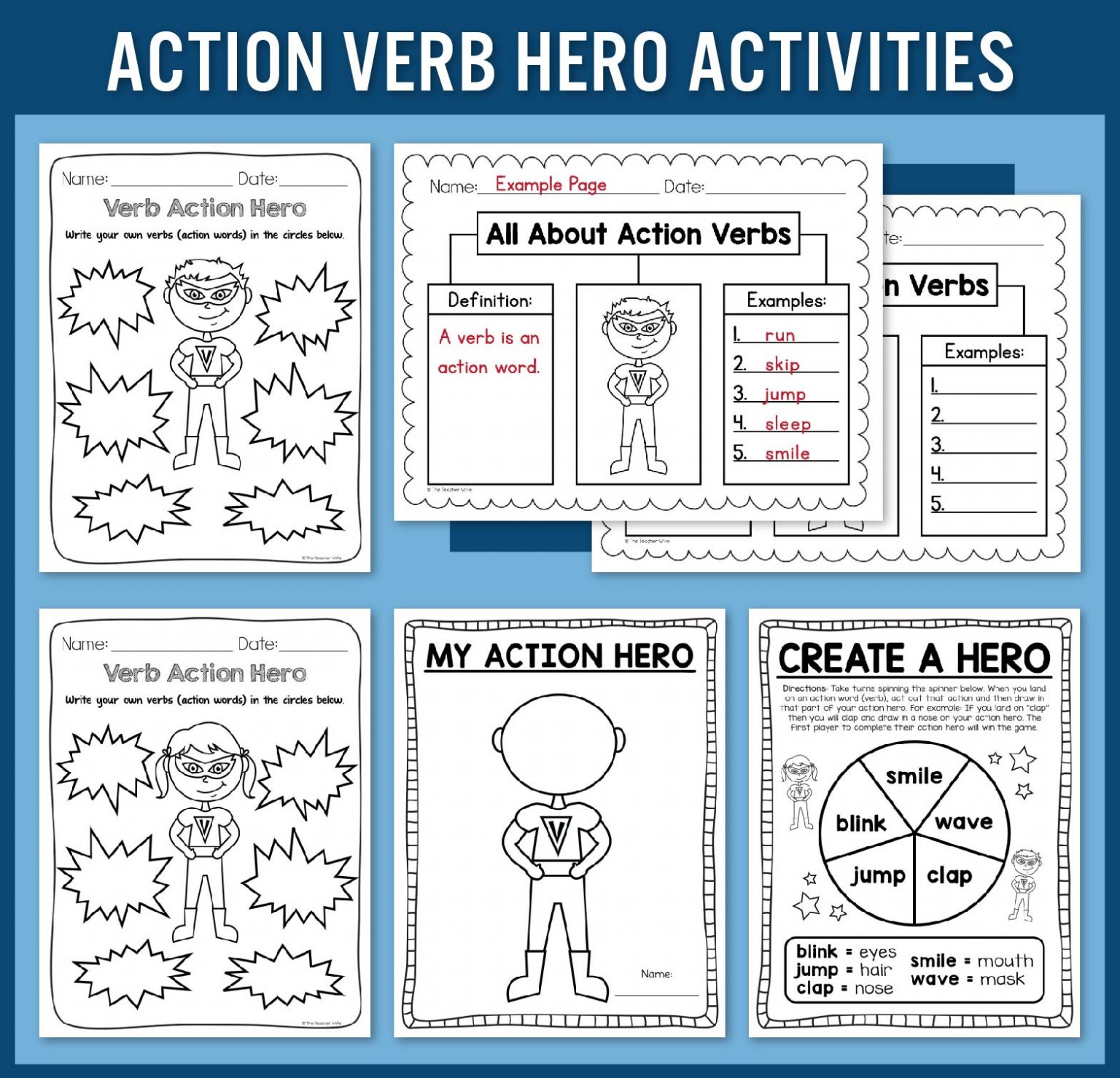 Teaching Action Verbs - The Teacher Wife